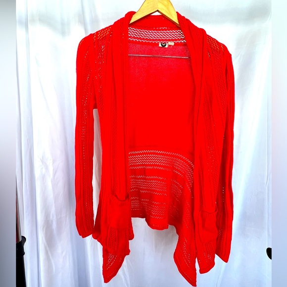 Roxy | Sweaters | Roxy Bright Pink Knit Cardigan | Poshmark